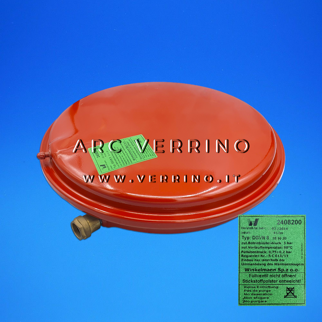 Vaso di espansione circolare - Winkelmann DGVN 2408200 - 8 Litri - ad ...