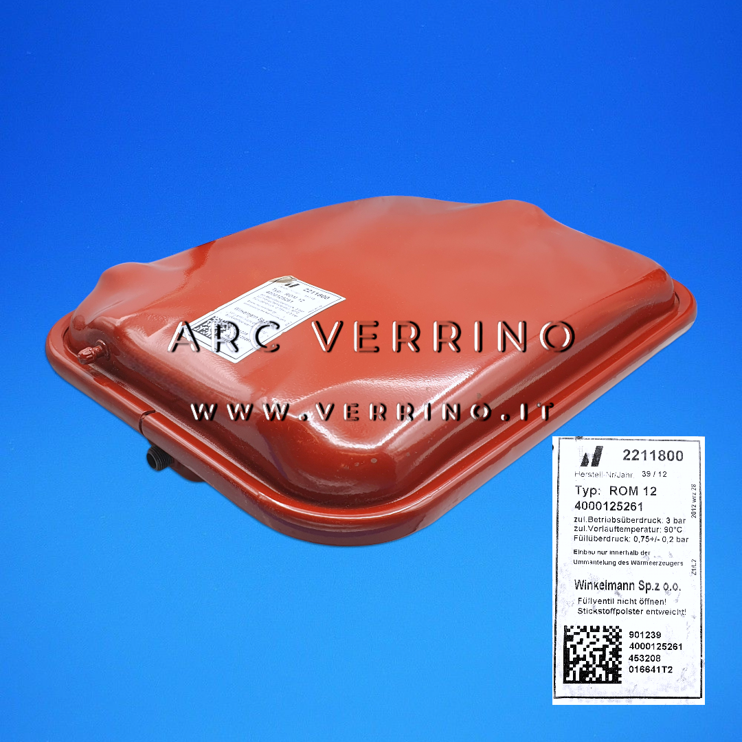 Vaso di espansione rettangolare - Winkelmann 2211800 - 12 Litri - 3/8 ...